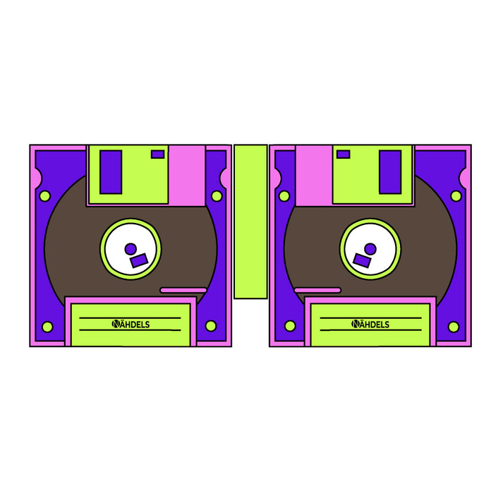 Taschengebömsel Retro Diskette – Nähdels